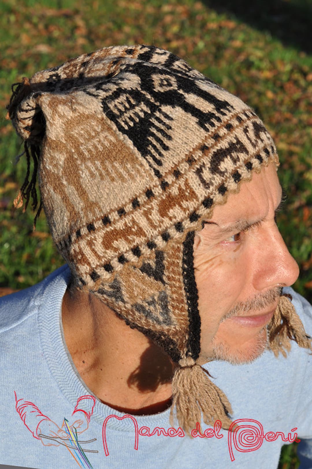 Peruvian Hat, Genuine Peruvian Hat chullo, Peruvian Hat Hand Knitted ...