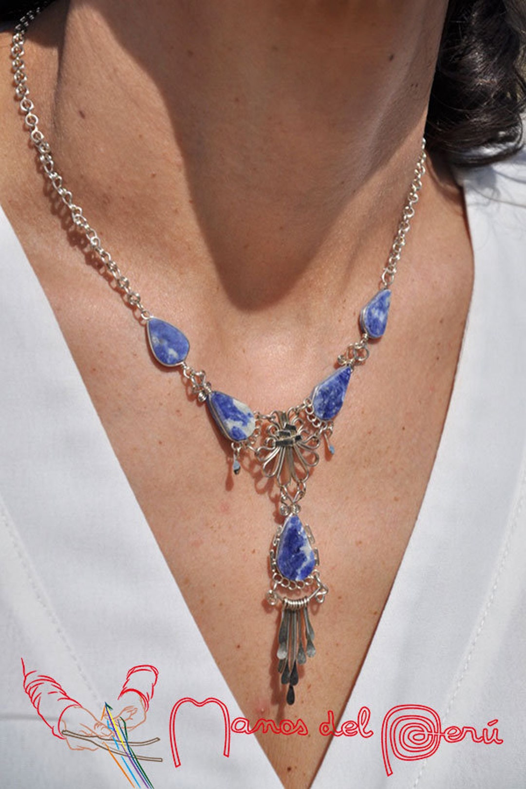 Peruvian Necklace, Necklace With Semi-precious Stones, Necklace With ...