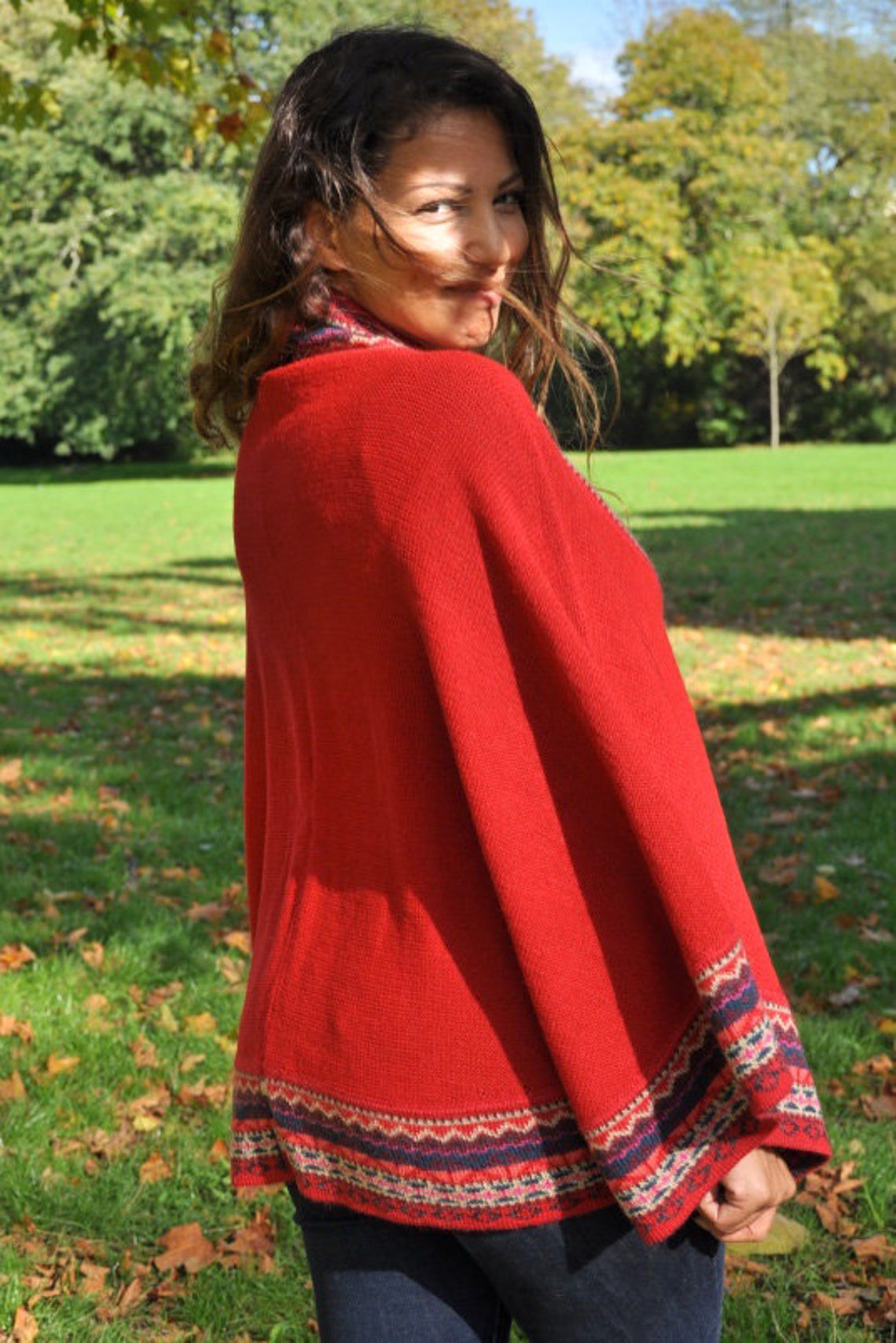 Ponchito Small poncho poncho femme poncho court tricoté en | Etsy