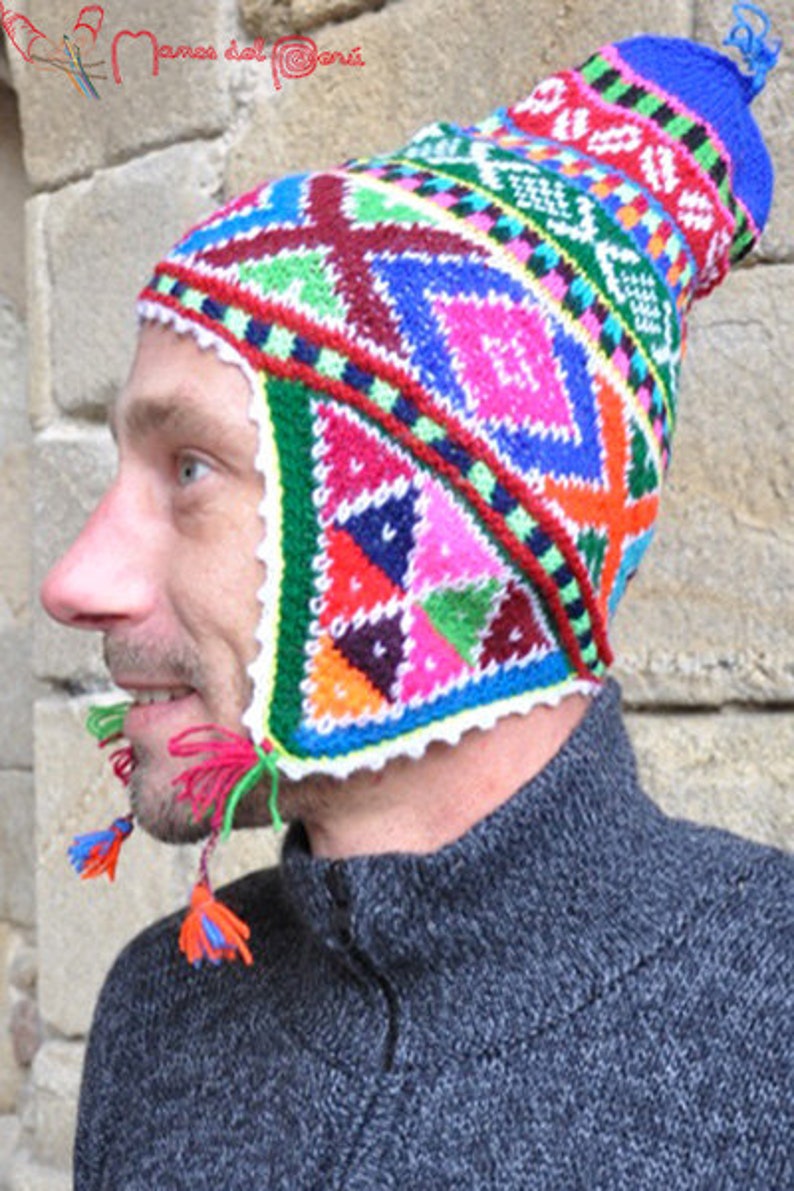Peruvian Hat Men, Peruvian Men's Hat, Chullo Peruano, Men's Hat, Men ...