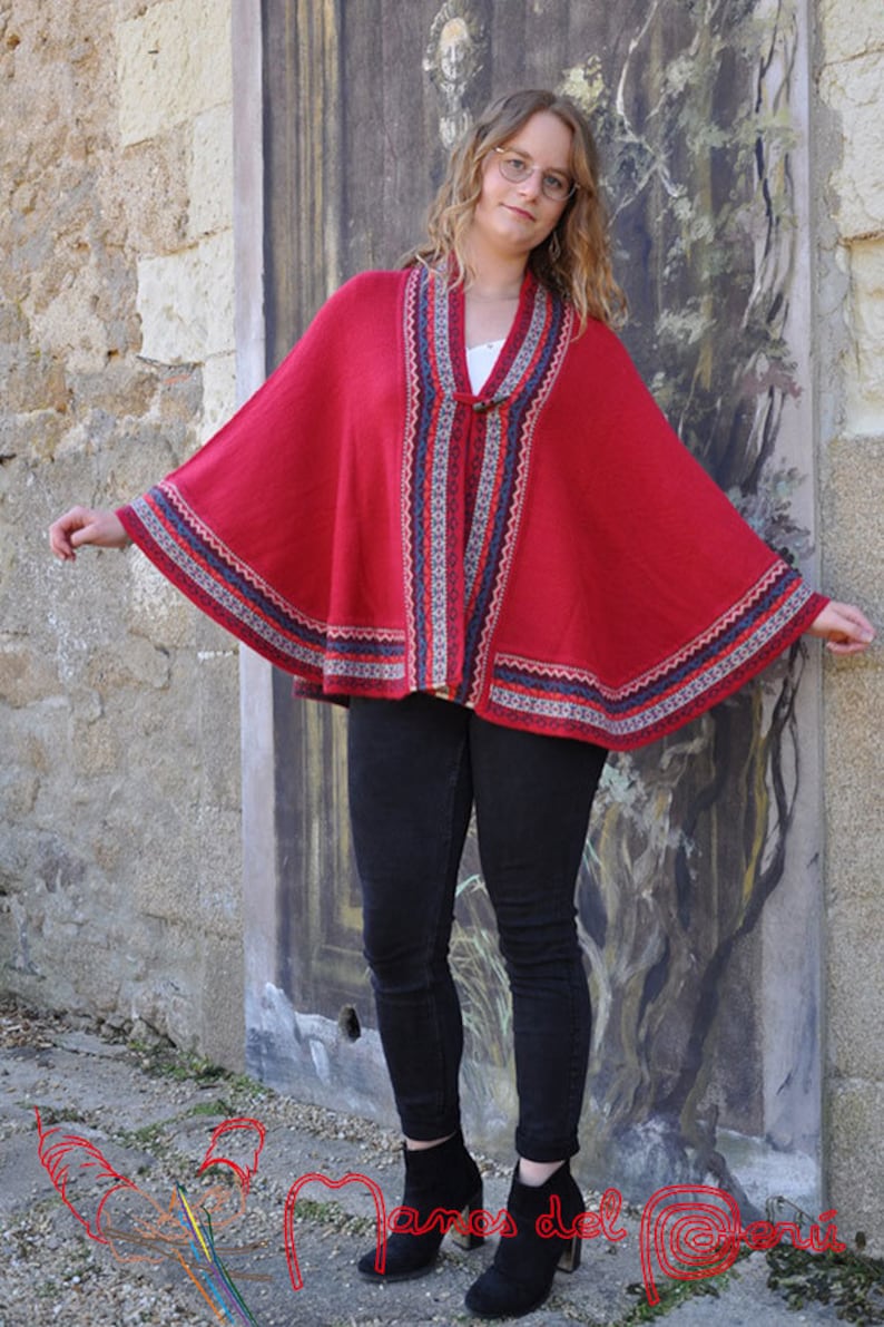 Ponchito Small poncho poncho femme poncho court tricoté en | Etsy France