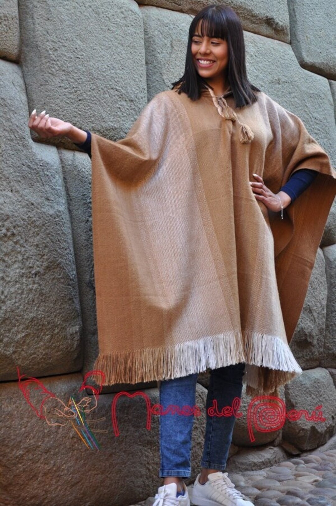 Women's Poncho With Hood, Girls' Poncho, Ladies' Poncho, Women's ...