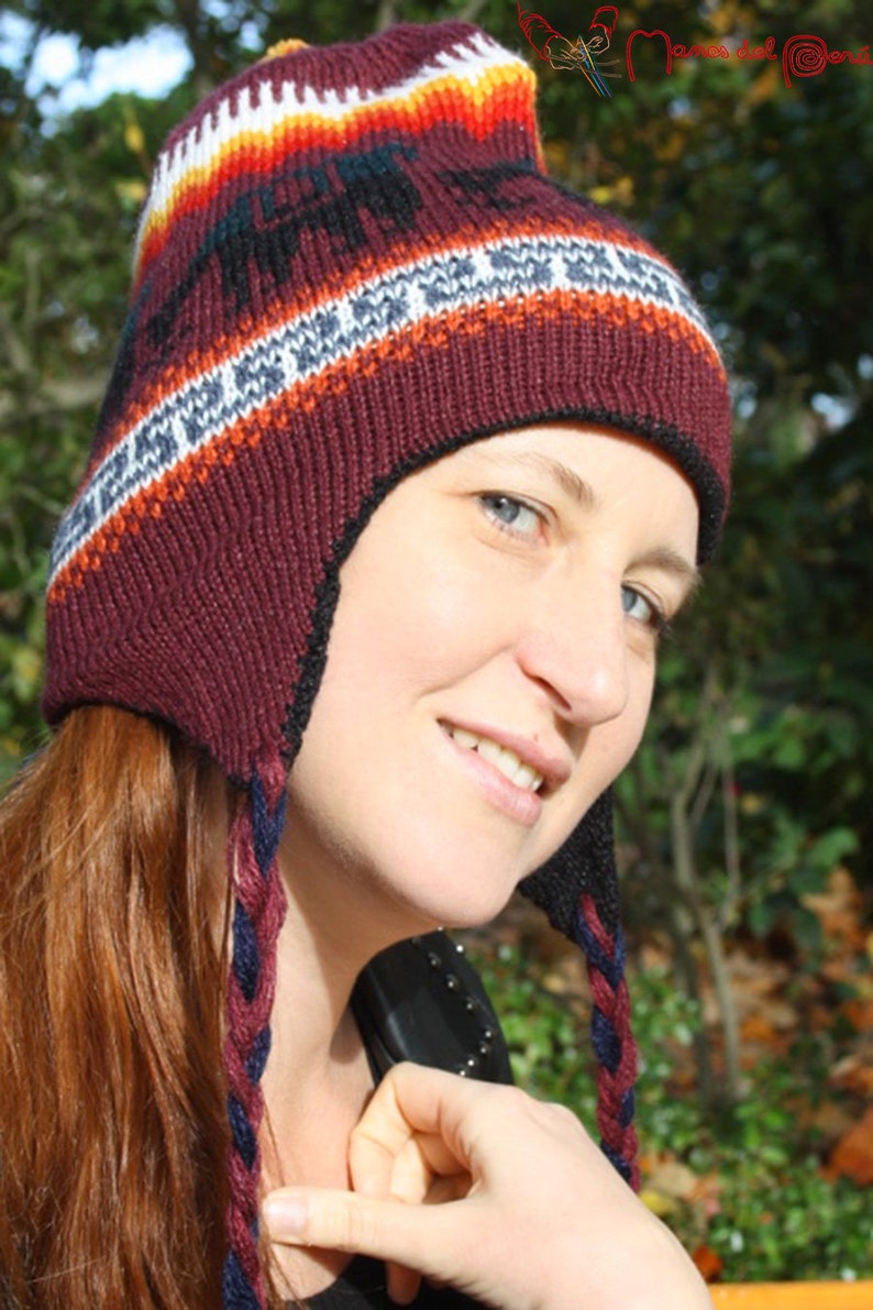 Reversible Women's Hat Peruvian Unisex Hat Peruvian - Etsy