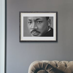 ORIGINAL Pencil Drawing Martin Luther King Jr MLK Hyperrealistic ...