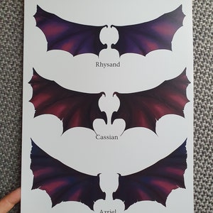 Officially Licensed Wing Portrait | ACOTAR Art Print | A Court of Mist ...