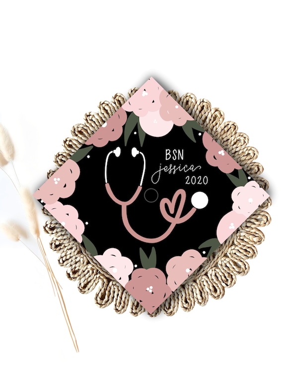 Graduation Cap With Stethoscope