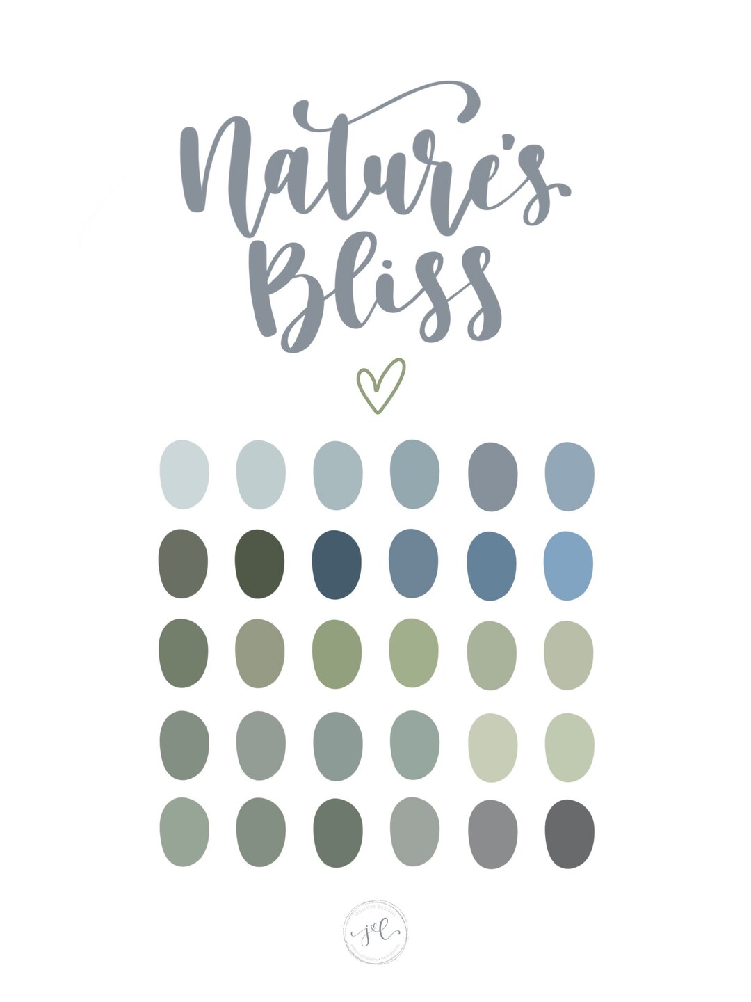 Nature's Bliss Procreate Color Palette - Etsy