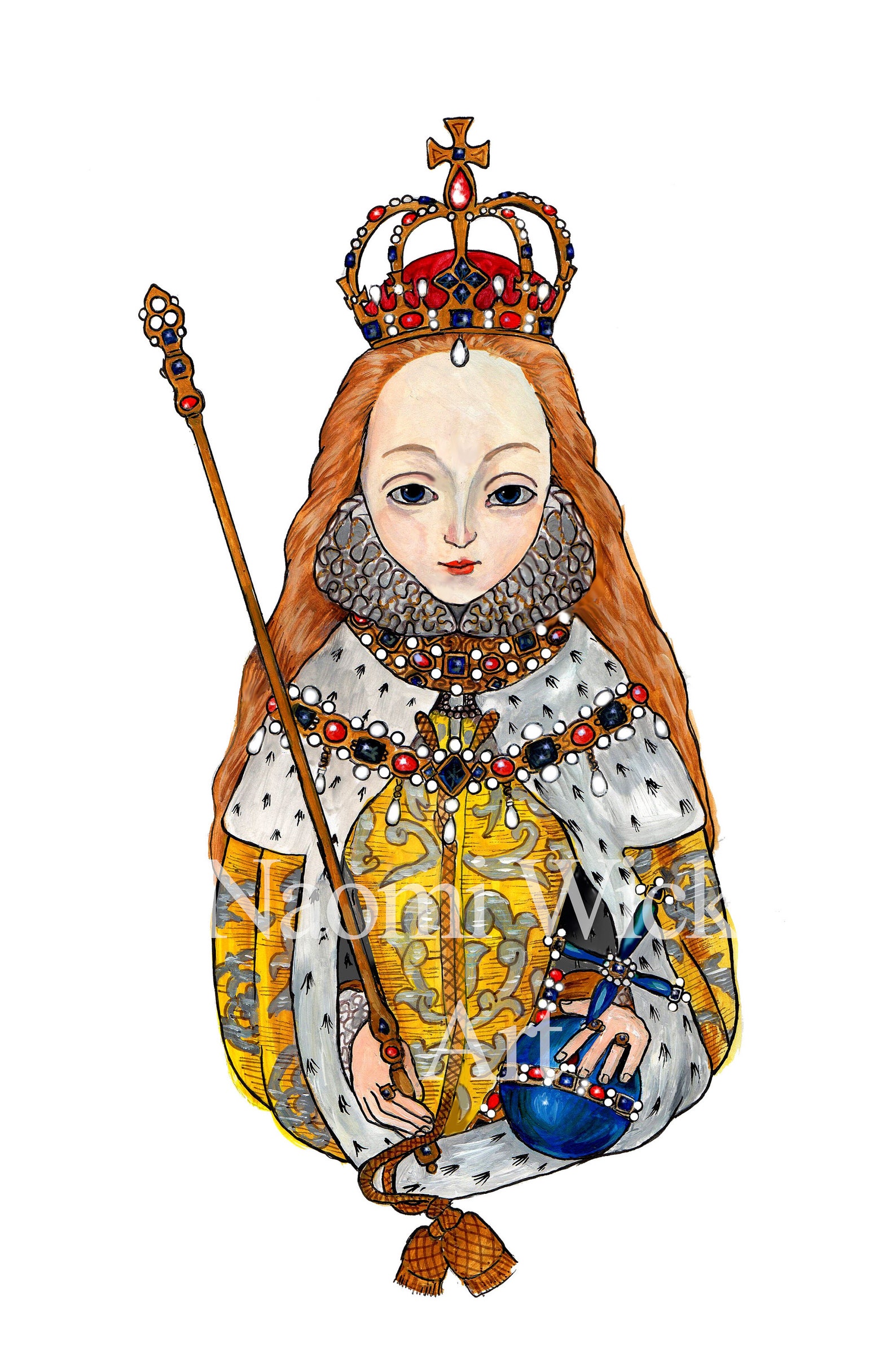 Elizabeth I Art Print choose Your Design | Etsy