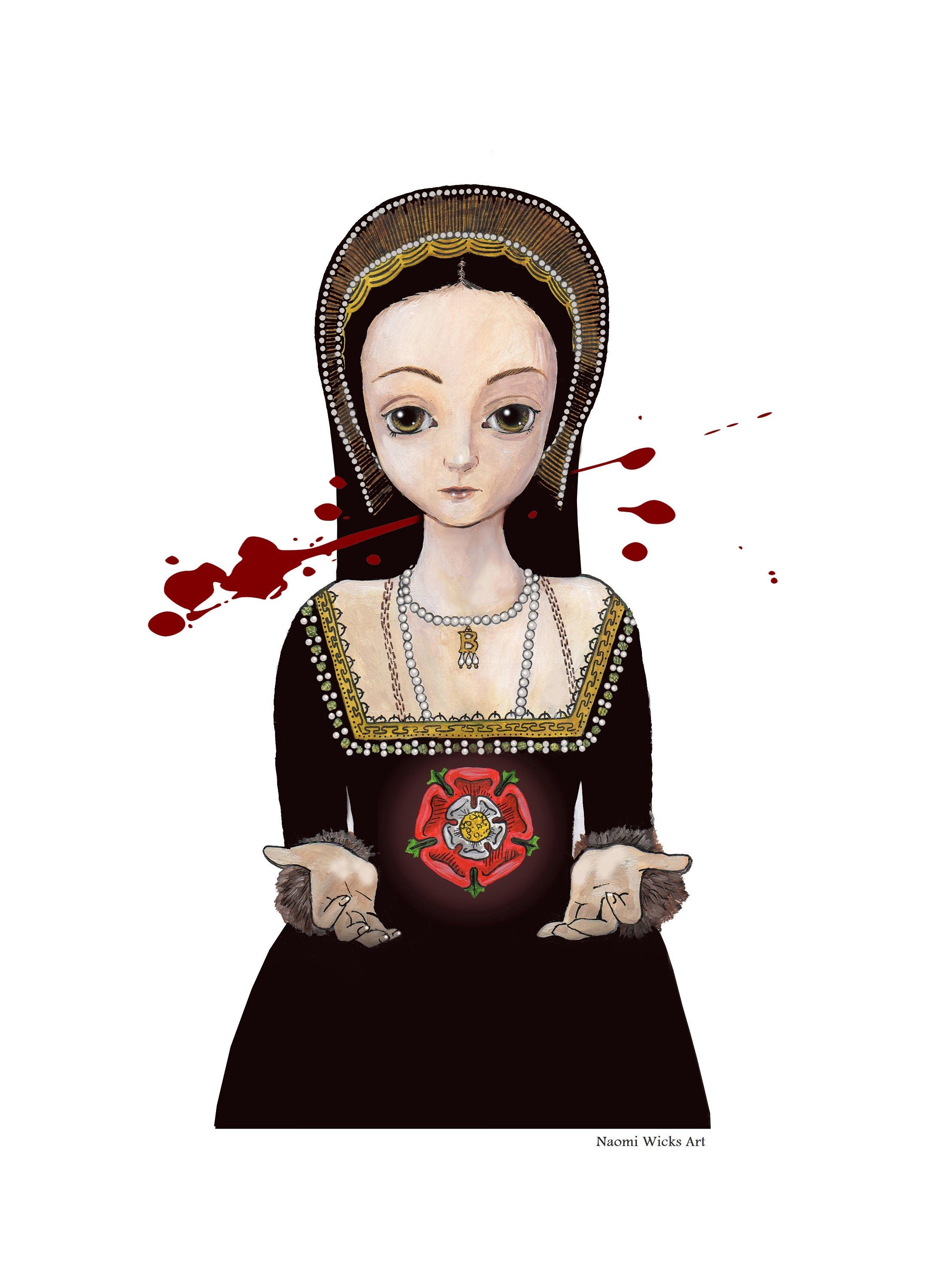 Anne Boleyn Art Print - Etsy