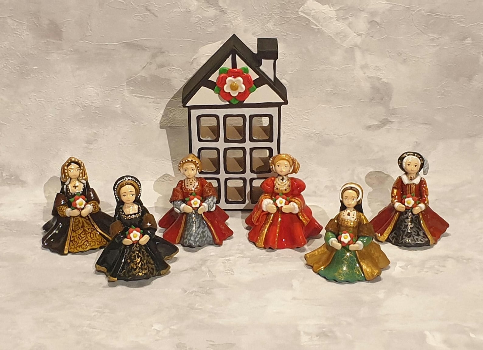 Handmade Tudor Queens - Six Wives - Figurine Ornament *select Your ...