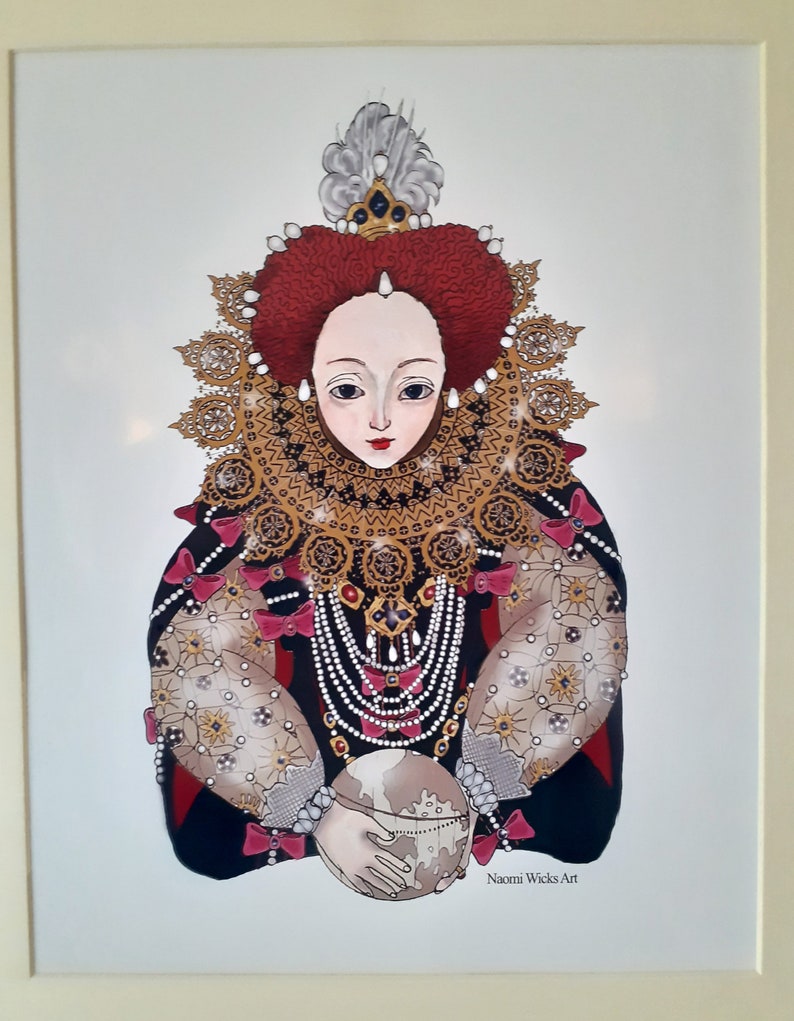 Elizabeth I Art Print choose Your Design | Etsy