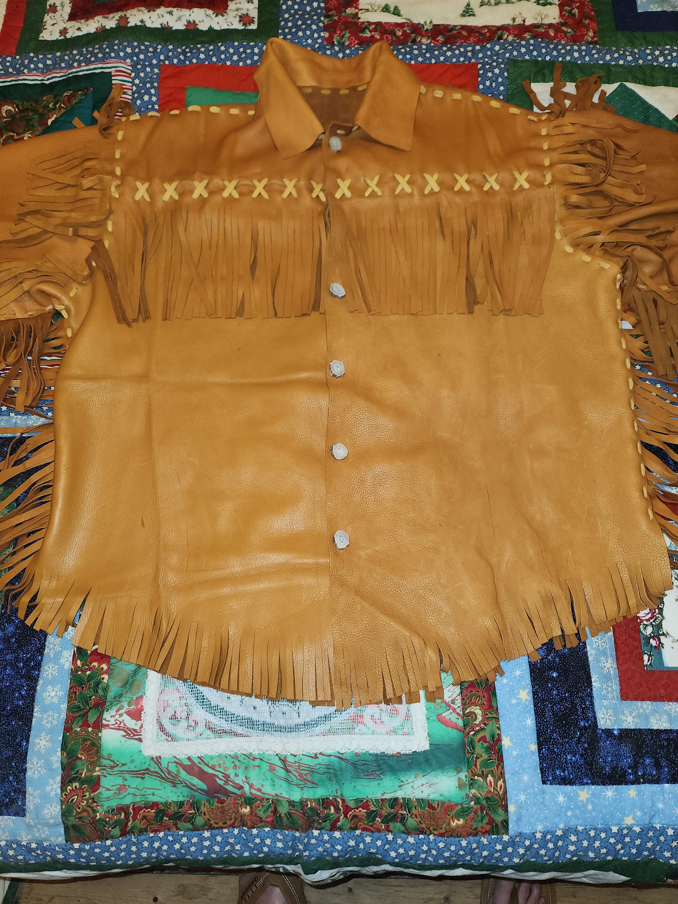 Handmade Deer Hide Jacket, With Deer Antler Buttons - Etsy