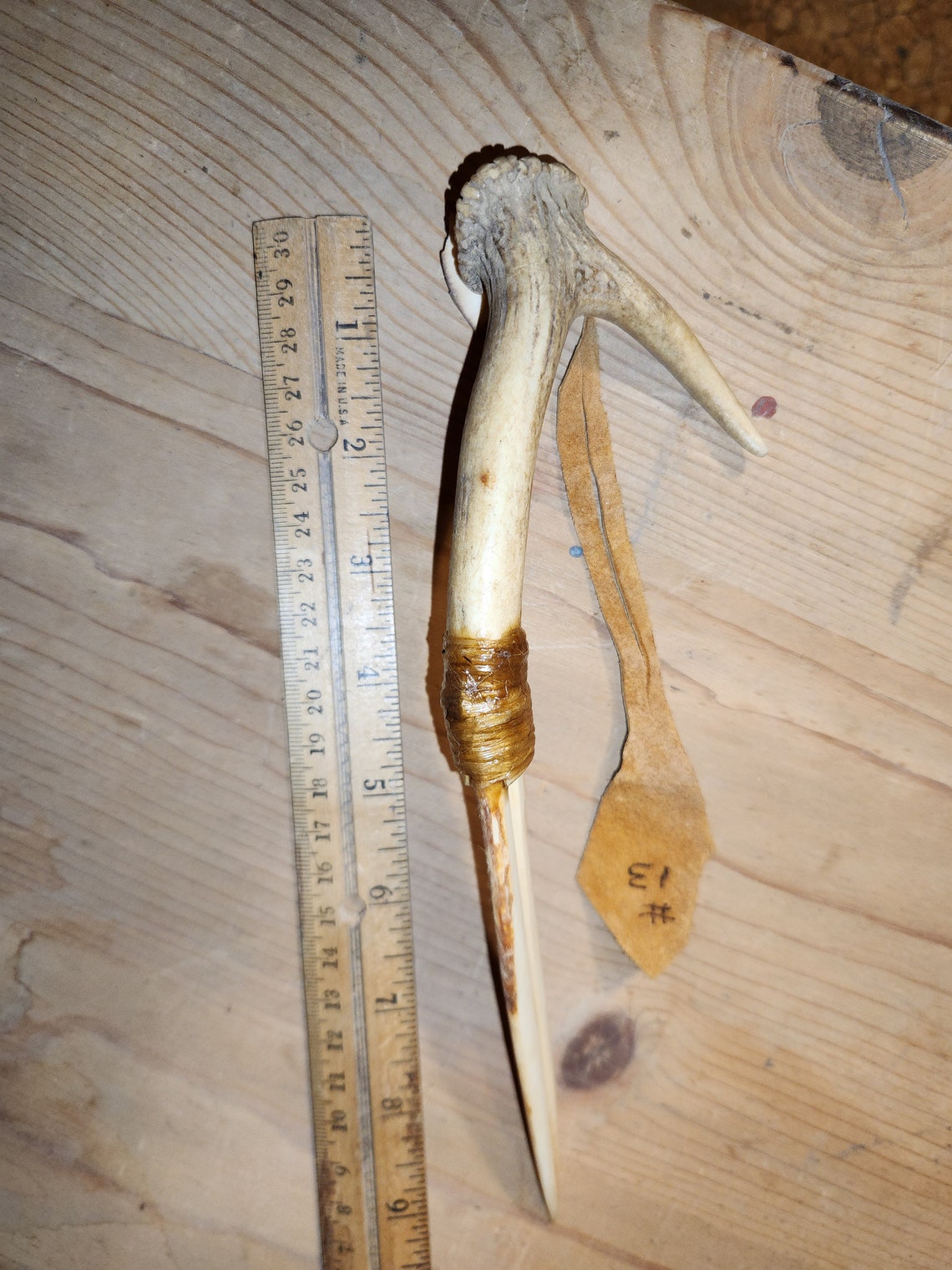 Deer Leg Bone and Deer Antler Knife, #13 - Etsy