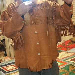 Handmade Deer Hide Jacket, With Deer Antler Buttons - Etsy