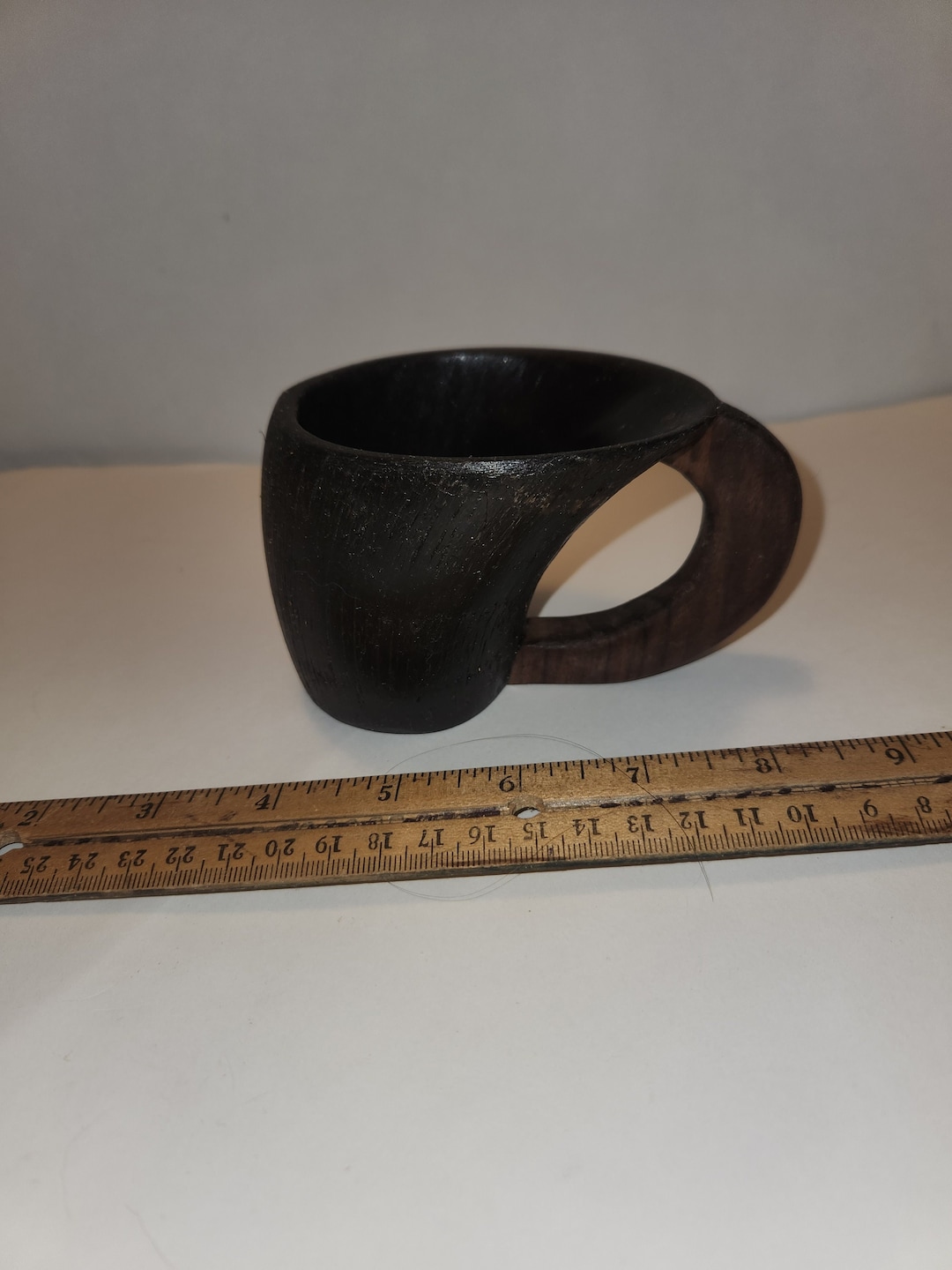 American Bison Horn Cup, Black Walnut Handle - Etsy