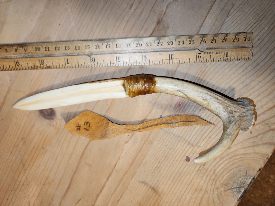 Deer Leg Bone and Deer Antler Knife, 13 - Etsy