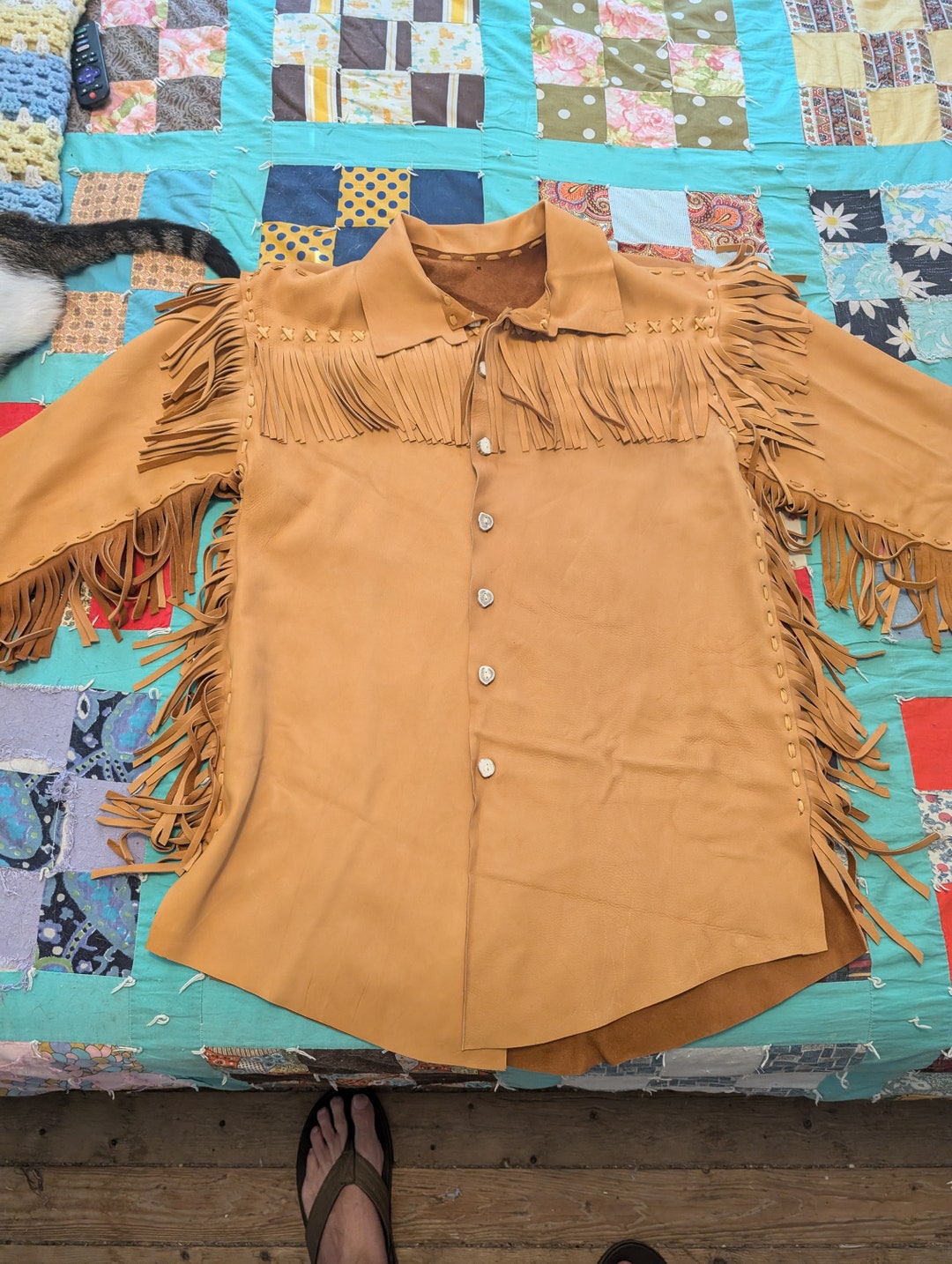 Deer Hide Jacket, Hand Made by Me. Size, Medium - Etsy