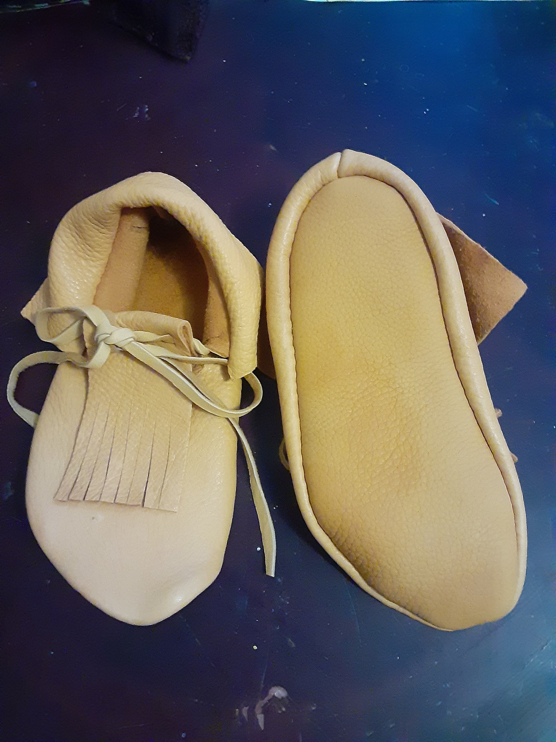 Custom Made Hand Sewn Moccasins Leather Elk Hide Buffalo Hide - Etsy