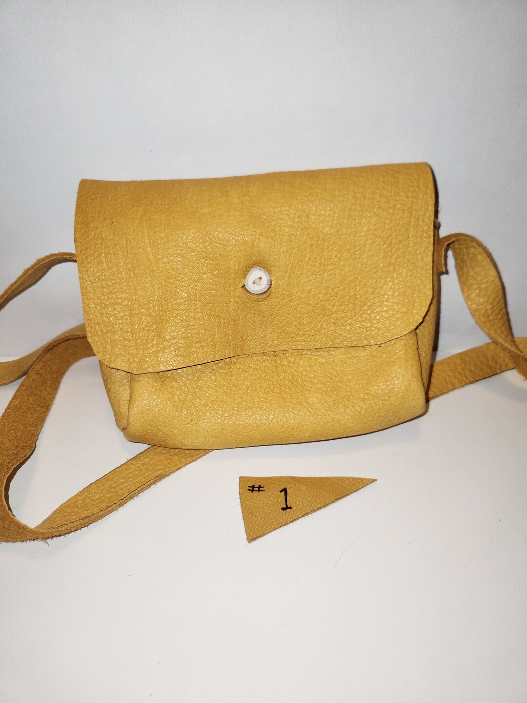 Elk Hide Bag/purse, #1 Hand Made by Me, Deer Antler Button - Etsy