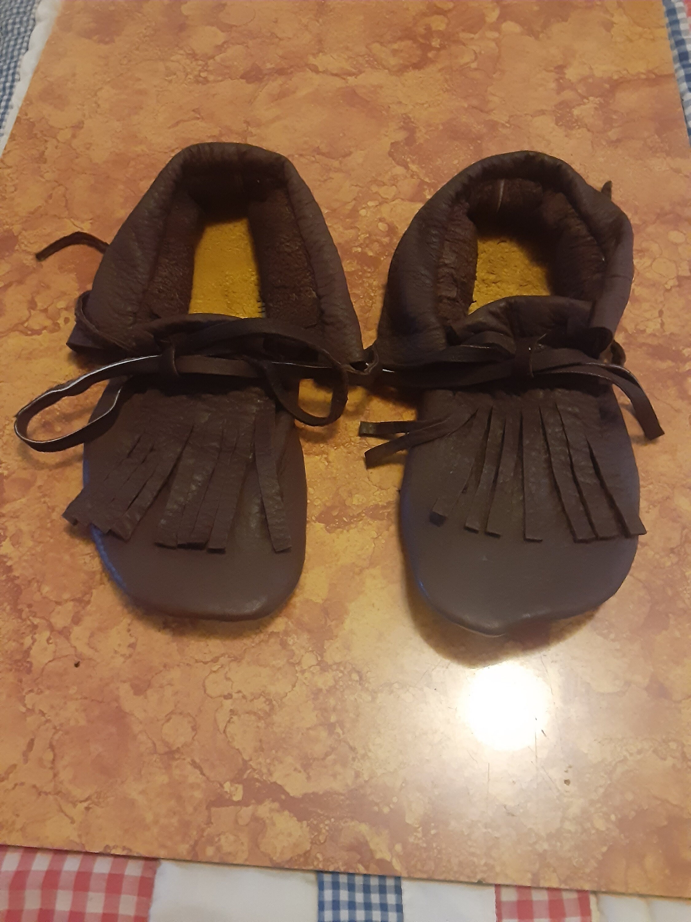 Custom Made Hand Sewn Moccasins Leather Elk Hide Buffalo Hide - Etsy