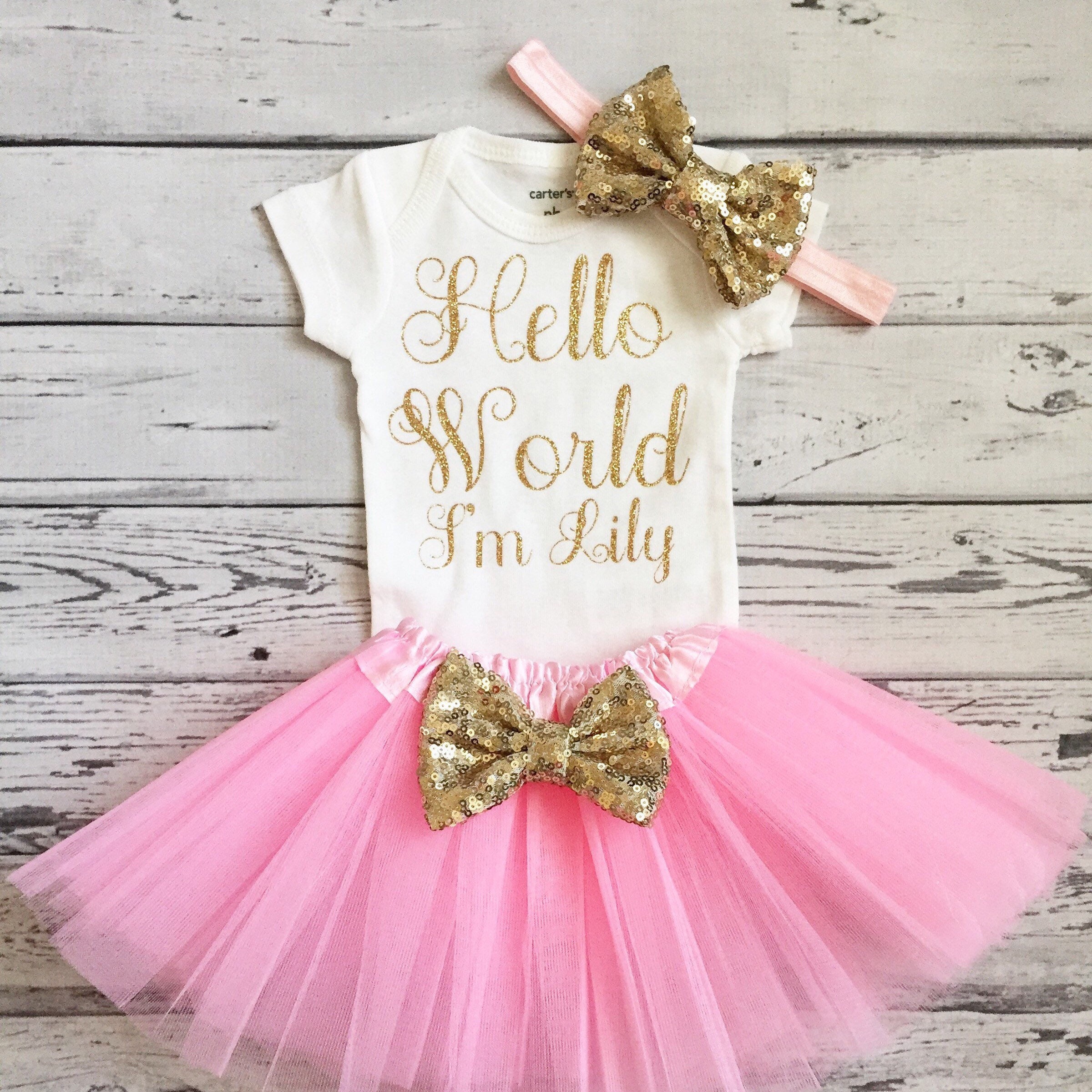 Hello World Baby Outfit Hello World Newborn Outfit Unique Baby | Etsy