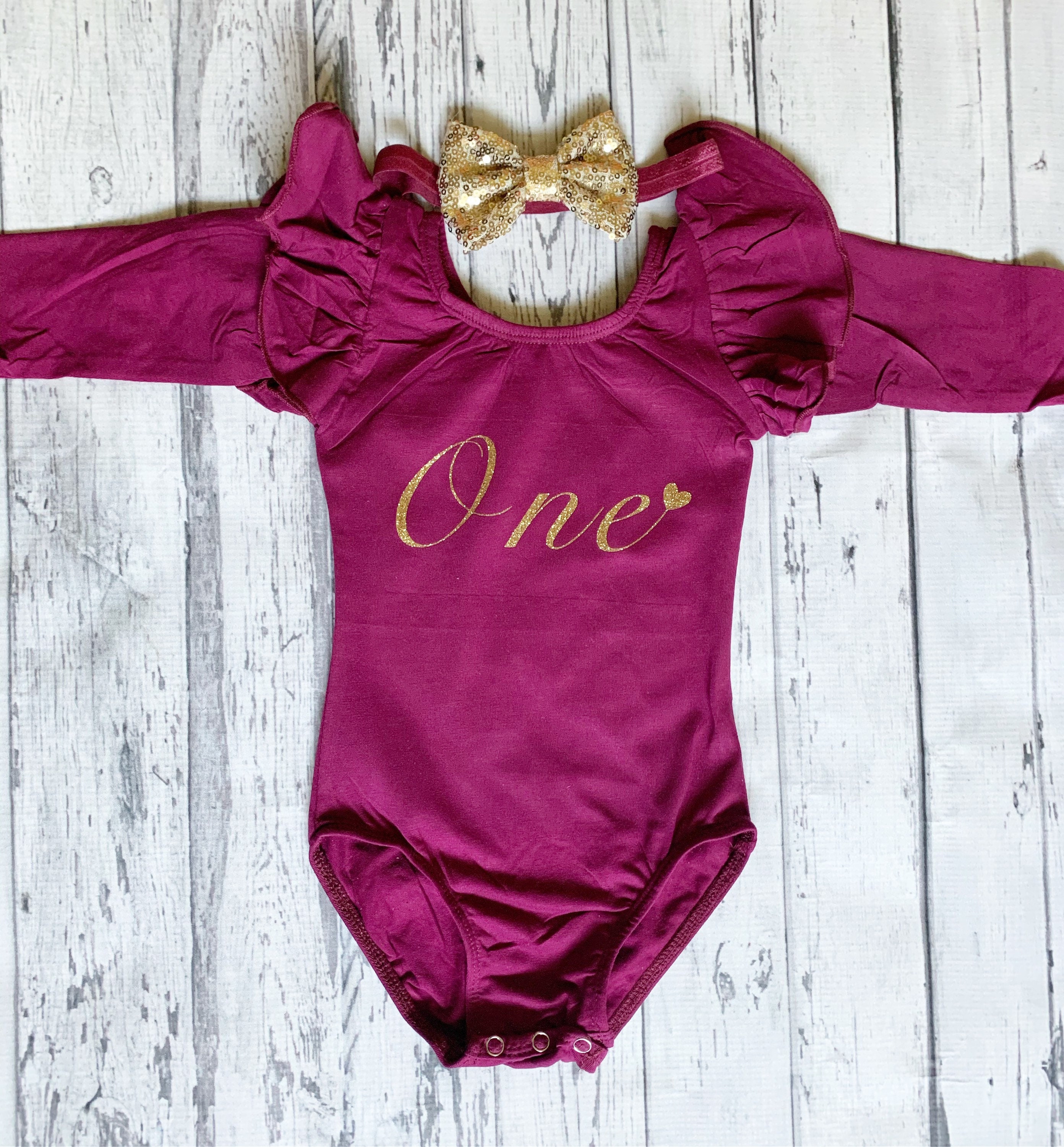 Baby Girl 1st Birthday Maroon Outfit First Birthday Fall - Etsy