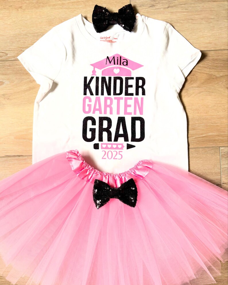 Girls Kindergarten Graduation Outfit Kindergarten Graduate Kindergarten ...