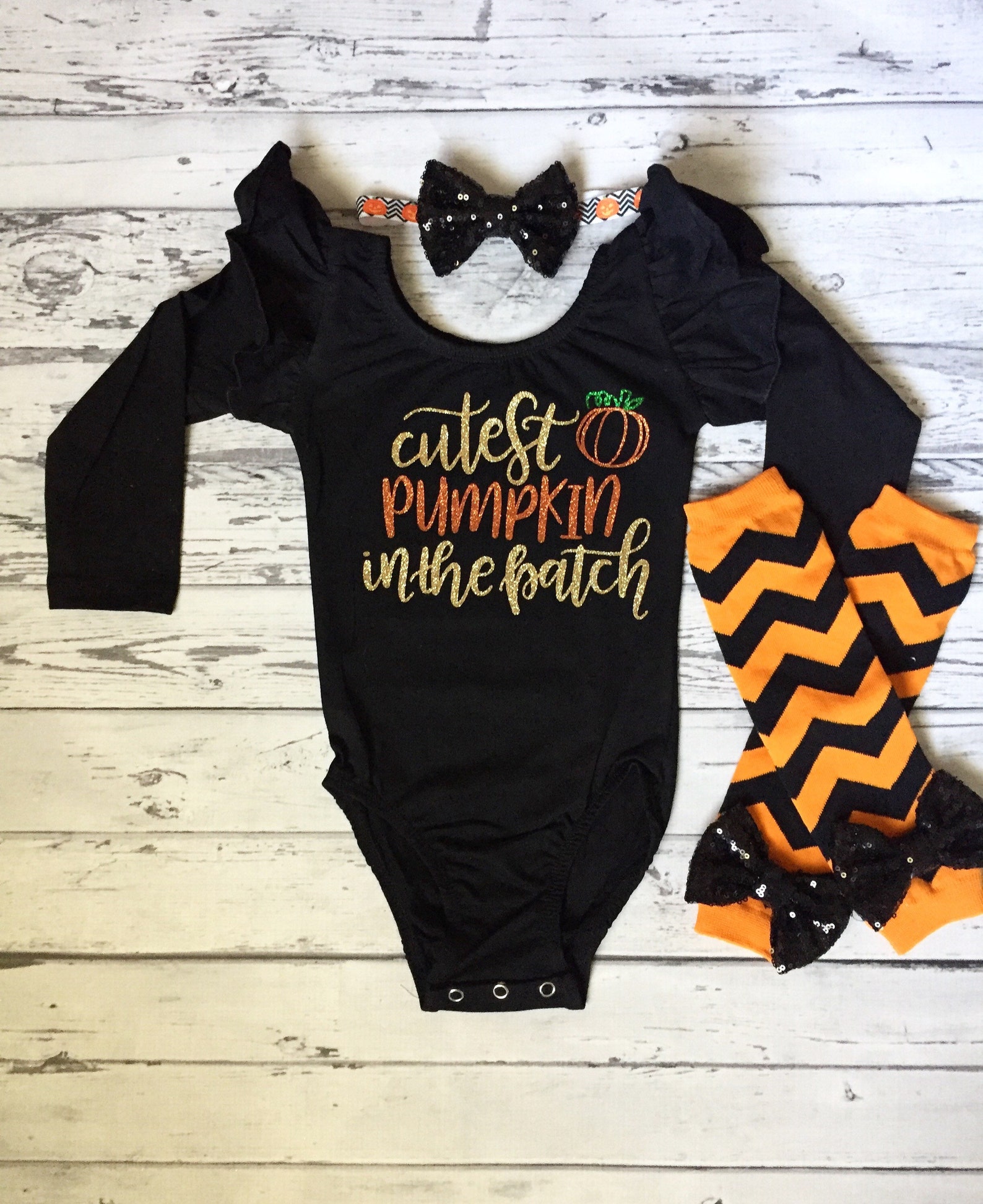 Cutest Pumpkin in the Patch Halloween Leotard Baby Girl - Etsy