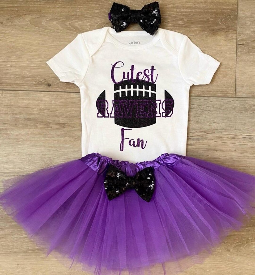 Baby Girl Ravens Football Outfit Girl Baltimore Outfit Baltimore Raven ...
