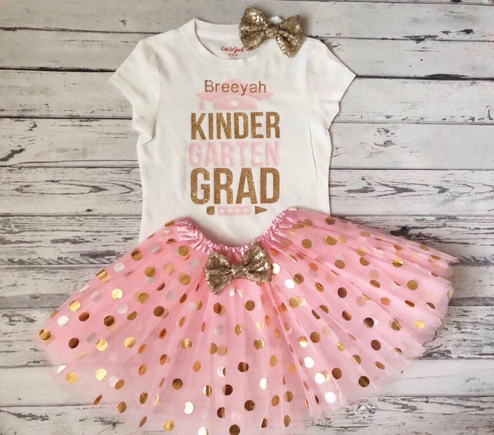 Girls Kindergarten Graduation Outfit Kindergarten Graduate - Etsy