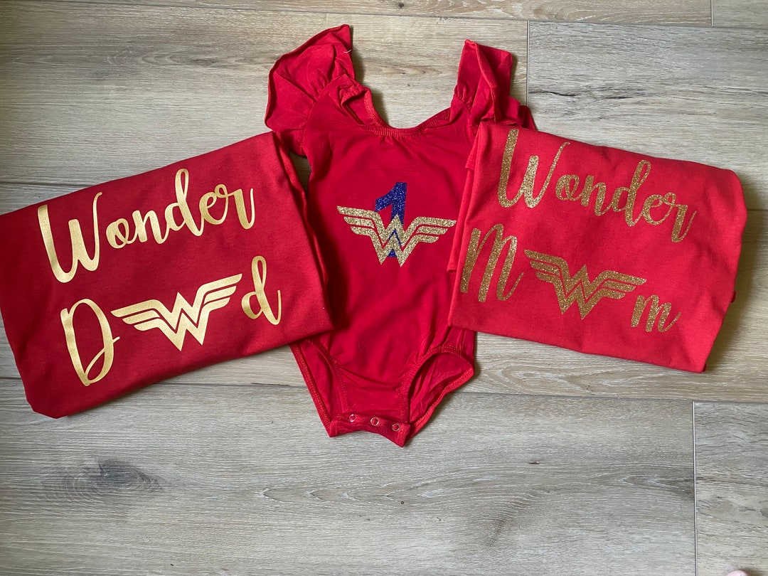 WONDERWOMAN Inspired Mom and Dad Shirts Wonder Mom Wonder Dad Tshirts ...