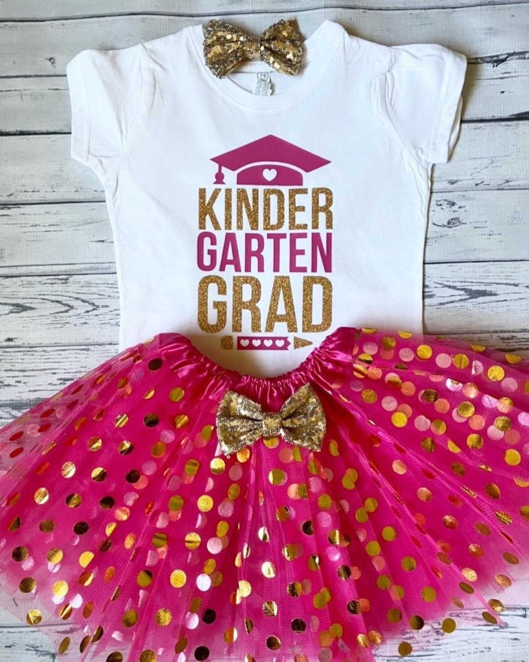 Girls Kindergarten Graduation Outfit Kindergarten Graduate Kindergarten ...