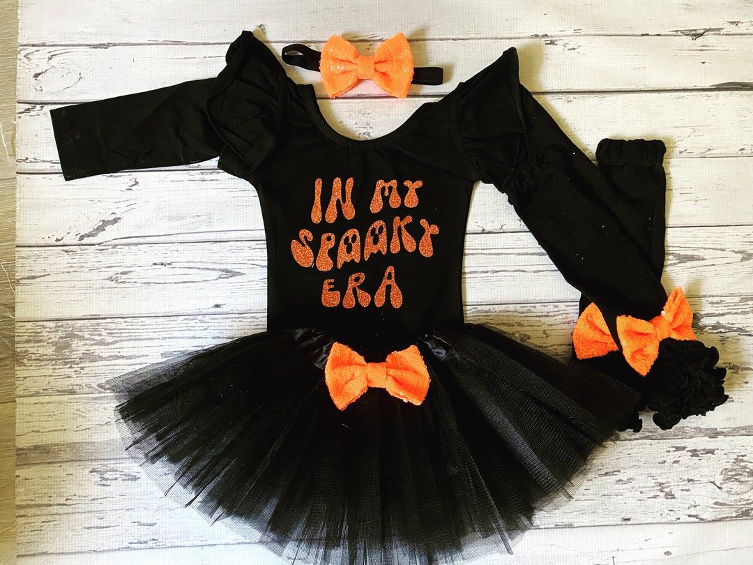 Halloween Leotard Black Halloween Flutter Sleeve Leotard Halloween Tutu ...