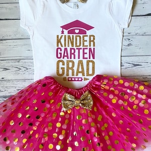 Girls Kindergarten Graduation Outfit Kindergarten Graduate Kindergarten ...