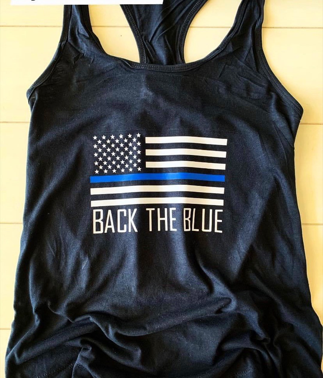 Back the Blue Womans Tank Top Leo Wife Apparel First Responder Tank Top ...