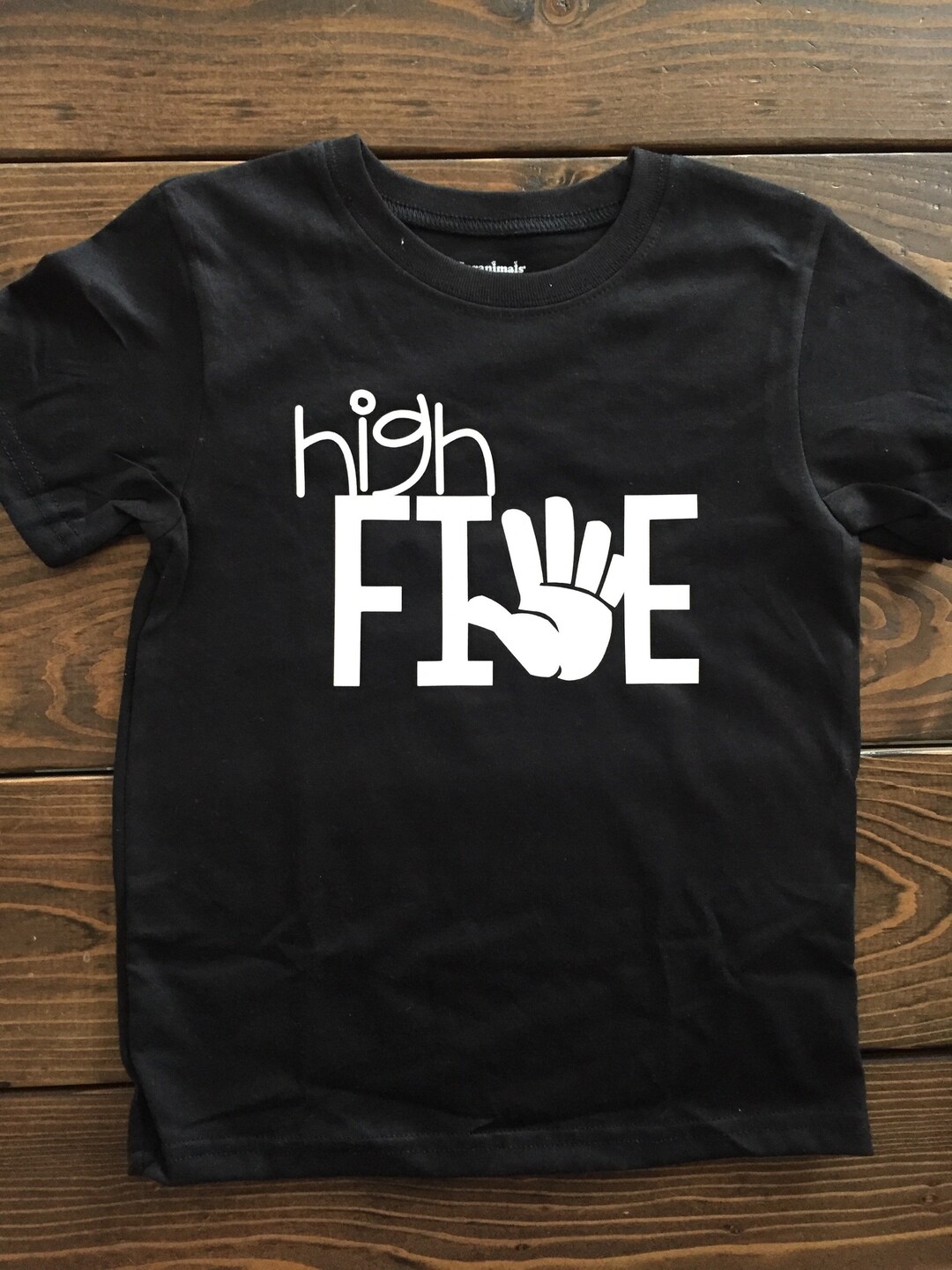 High Five 5th Birthday Boy Shirt Boys Birthday Outfit Theme Custom 5th ...