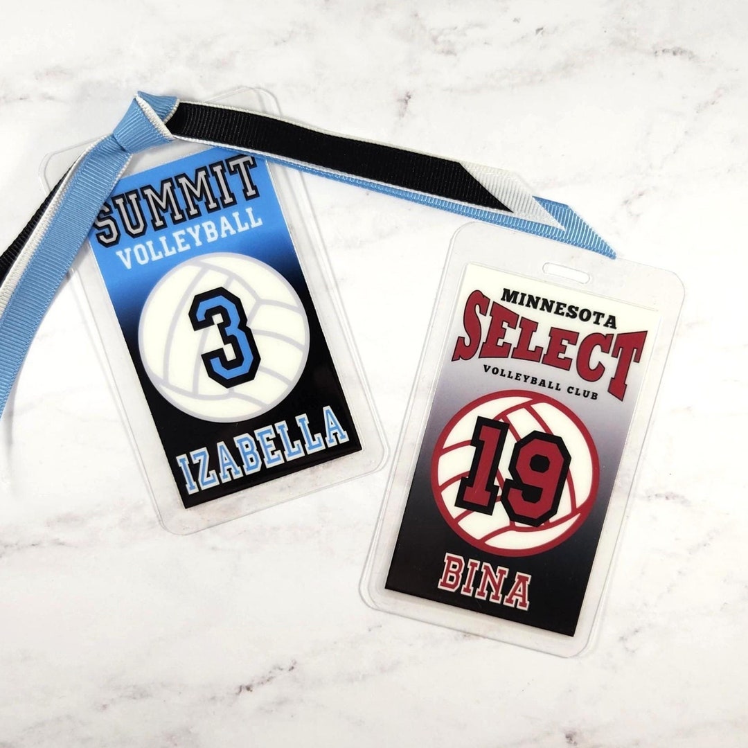 Personalized Volleyball Bag Tags, Personalized Sports Bag Tags ...