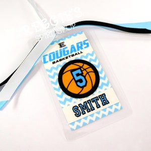 Personalized Basketball Bag Tags Basketball Team Gifts - Etsy