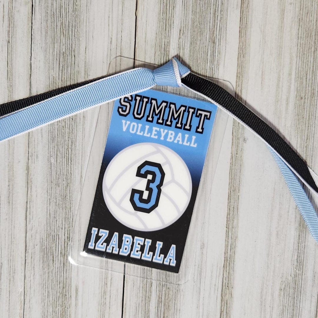 Personalized Volleyball Bag Tag, Team Gift, Luggage Tag Keychain - Etsy