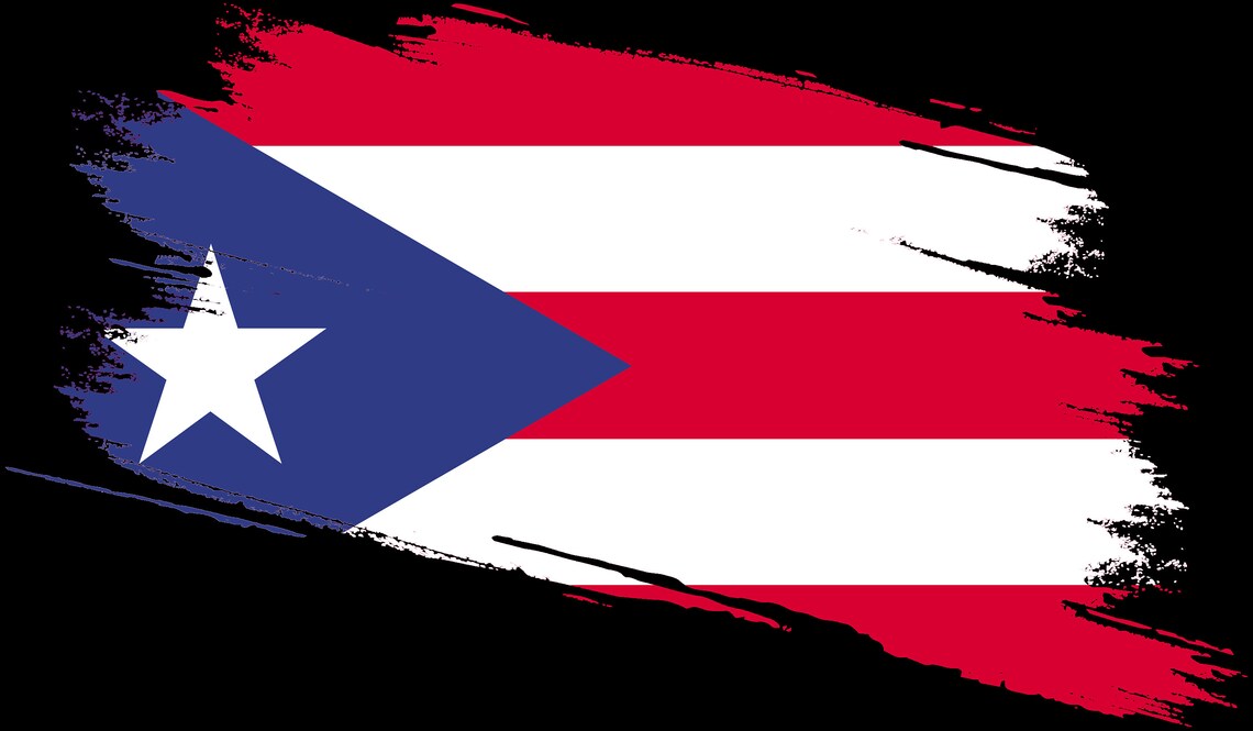 Puerto Rico Flag PNG - Etsy