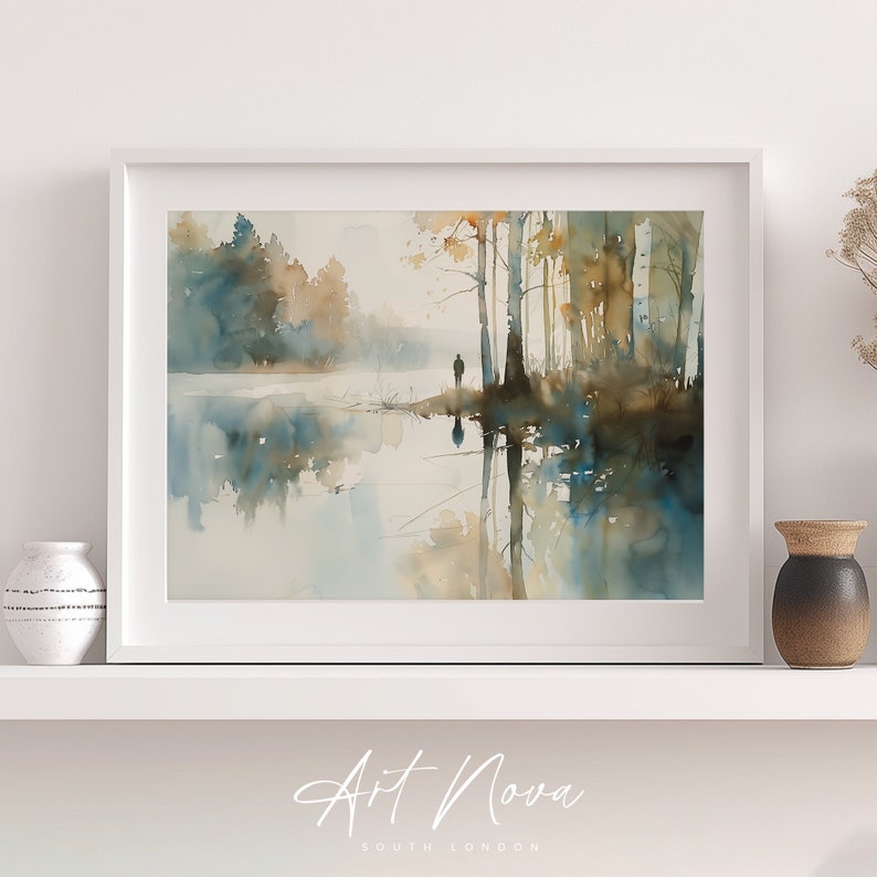 Autumn Solitude | Watercolour Painting | Giclée Print - Etsy UK