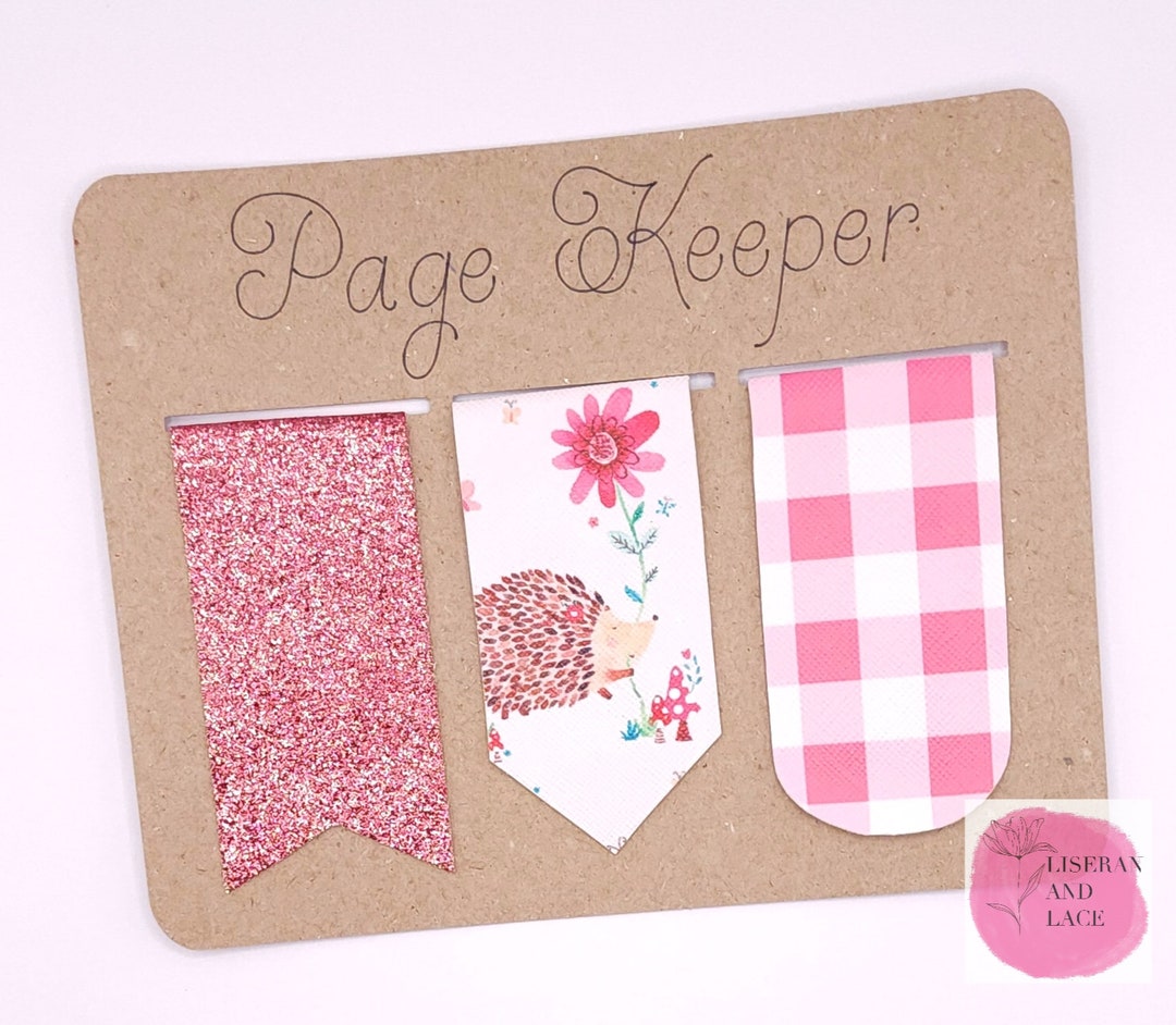 Faux Leather Magnetic Bookmark Set Bookmarks Page Keepers - Etsy
