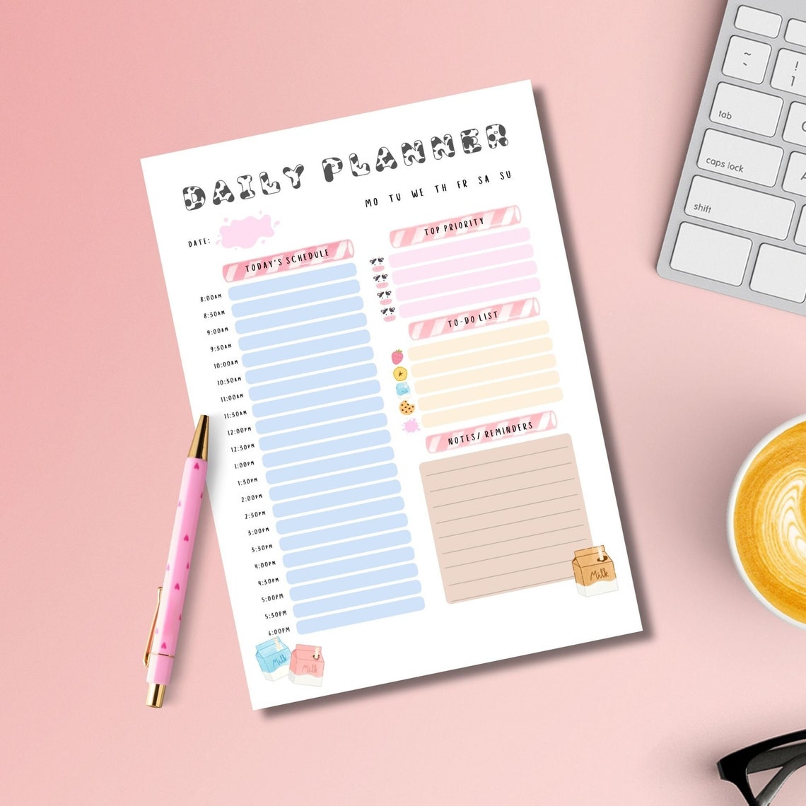 Daily Planner | To-do List, Diary Organiser, Journal - Etsy Australia