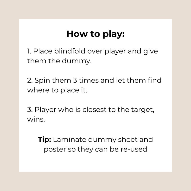 Pin the Dummy on the Baby | Baby Shower Game Printable - Etsy