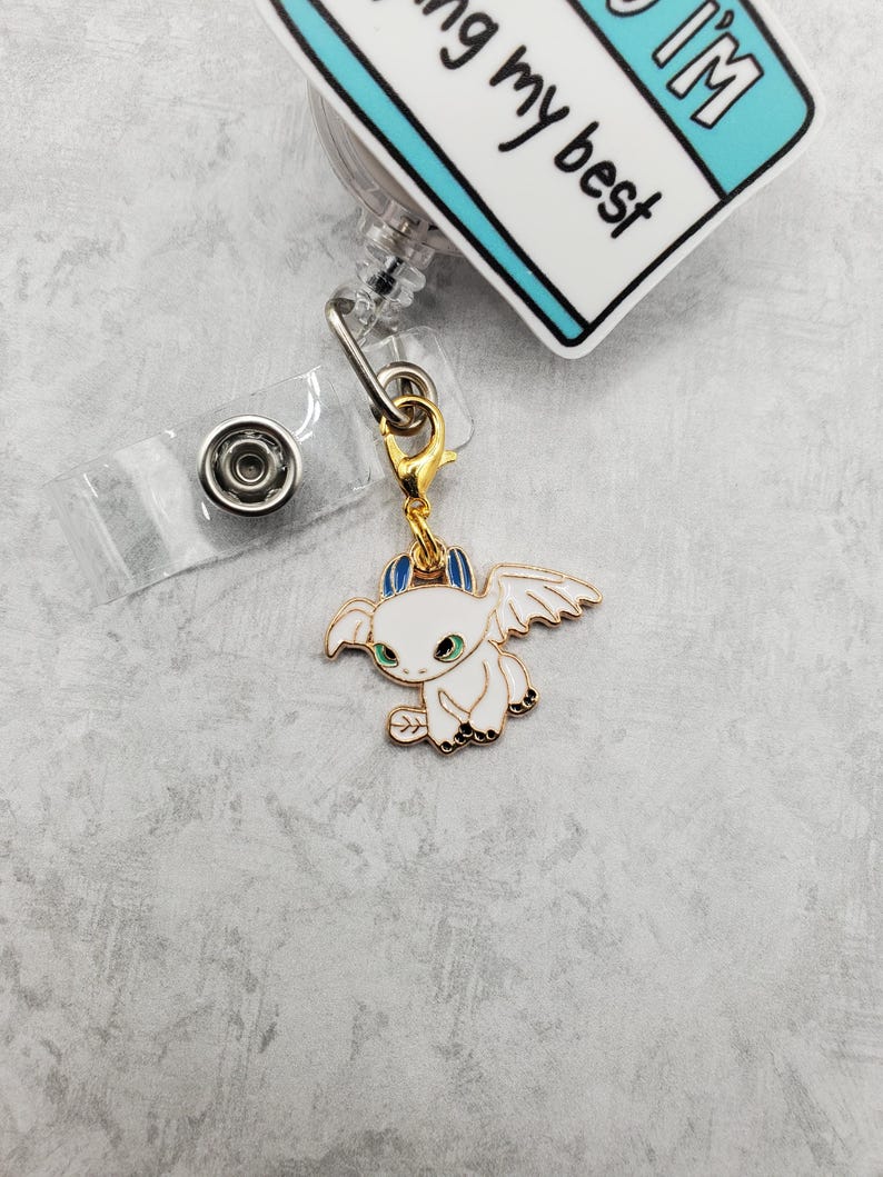 HTTYD Badge Reel Charm · Lanyard Charm · Keychain Accessory - Etsy