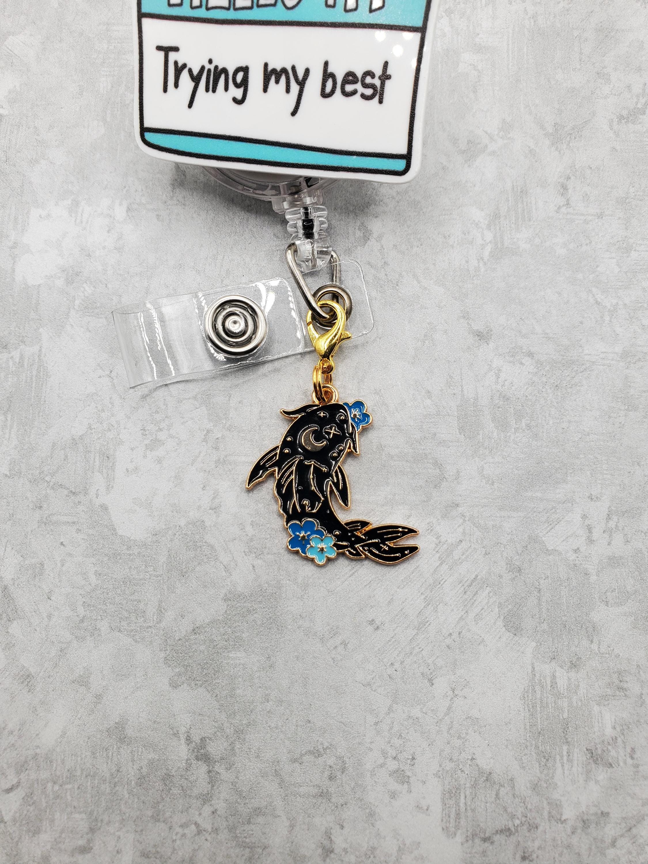 Moon Spirit ATLA Badge Reel Charm · Lanyard Charm · Keychain Accessory ...