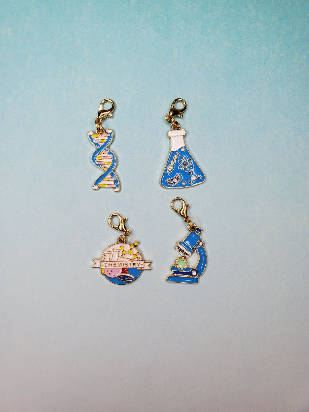 Med Tech / Lab Tech / Scientist Badge Reel Charm · Lanyard Charm ...