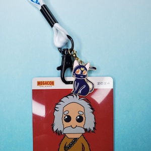 Luna & Artemis / Sailor Moon Cat Badge Reel Charm · Lanyard Charm ...