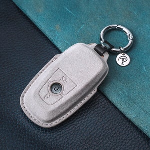 Ford Covered Leather Key Fob Case MK4.5 Mach-e ST Stline Focus Kuga ...