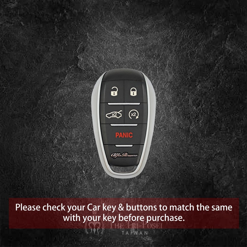 Alfa Romeo Covered Leather Key Fob Case Giulia Stelvio - Etsy